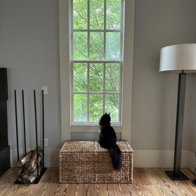 Natural Woven Storage Bench - Threshold™ Designed With Studio Mcgee ...