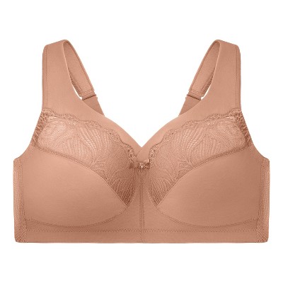 Glamorise Womens Magiclift Natural Shape Support Wirefree Bra 1010 Café ...