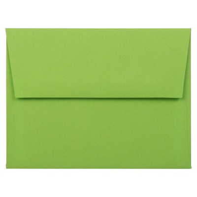 Jam Paper A2 Colored Invitation Envelopes - 4 3/8 X 5 3/4 - Citrus Lime ...