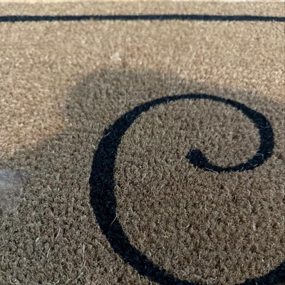 1'8"x4' 'come In' Coir Doormat Natural - Threshold™: Outdoor Welcome ...