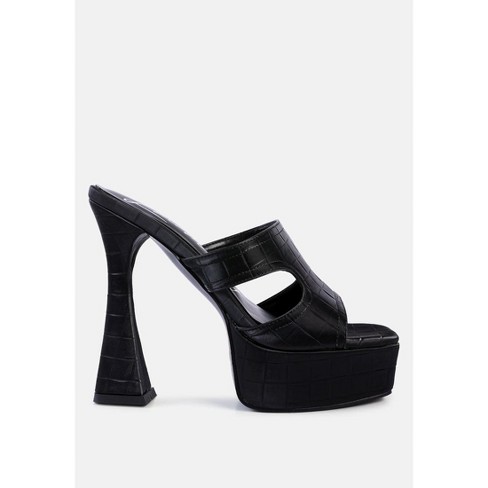 Pda Croc High Heel Platform Sandals : Target