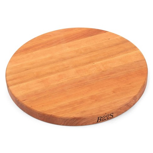 John Boos Chy-r18 Cherry Wood 18 Inch X 1.5 Inch Tall Round Reversible ...