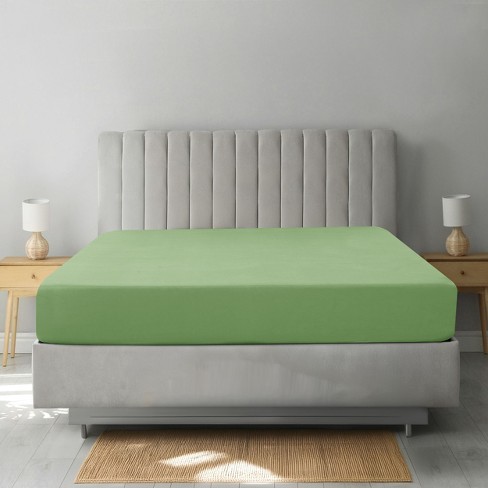 Lux Decor Collection Fitted Bed Sheet, 16" Deep Pocket Microfiber Twin ...