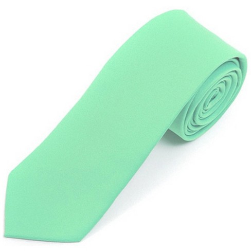 Thedappertie Men's Mint Solid Color 2 Inch Wide And 57 Inch Long Slim Neckties : Target