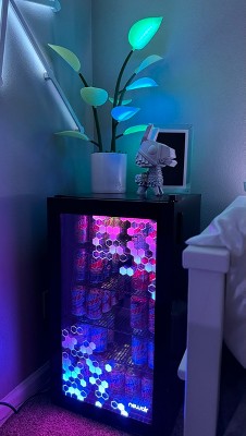 Newair Prismatic Series 85 Can Beverage Refrigerator With Rgb Hexacolor ...