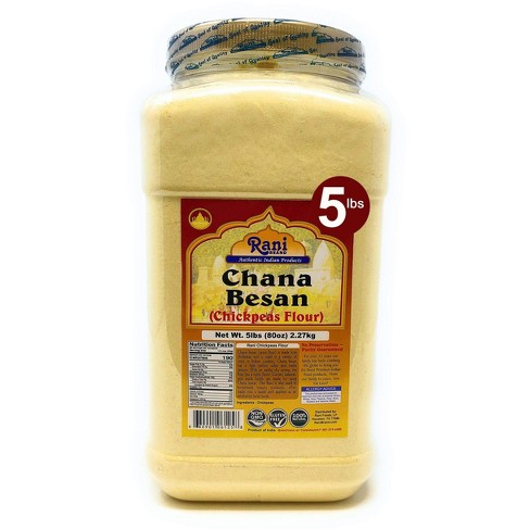 Chana Besan (chickpeas Flour) - 80oz (5lbs) 2.27kg Pet Jar - Rani Brand ...