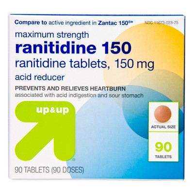Ranitidine 150mg Maximum Strength Acid Reducer Tablets – 90ct – Up&Up ...