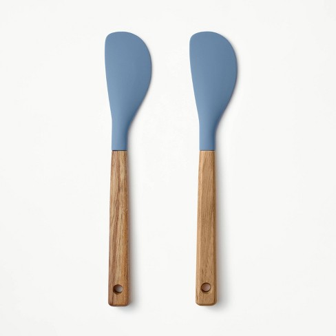 2pk Acacia Wood/silicone Mini Spatula Set - Figmint™ : Target