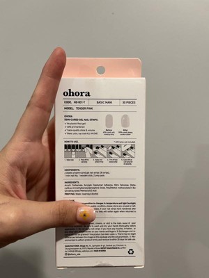 Ohora Gel Nail Art Basic Line - Tender Pink - 30pc : Target