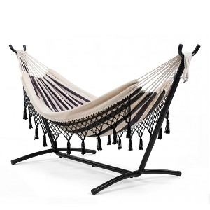 Portable Double Hammock with Stand, MAX 450 LBS Capacity, 2 Person ...