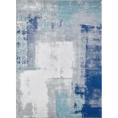 Luxe Weavers Marble Swirl Abstract Area Rug, Blue 9x12 : Target