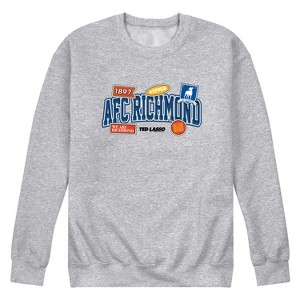 Men's - Ted Lasso - AFC Richmond Patch Graphic Fleece Sweatshirt : Target