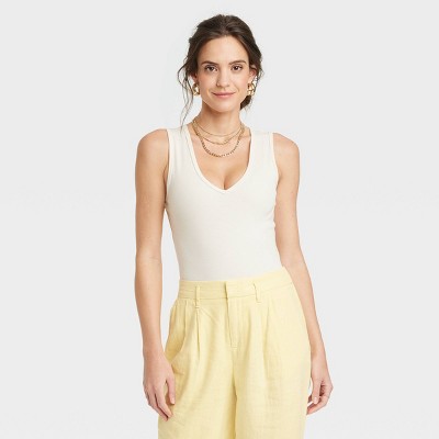 Women's 4-way Stretch Tank Bodysuit - Auden™ Black Xs : Target