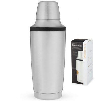 Viski Alchemi Vacuum Insulated Cocktail Shaker - Stainless Steel Double ...