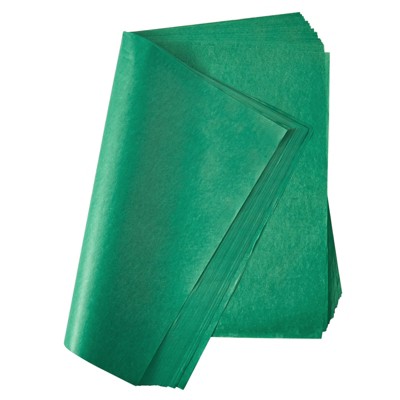 Crown Display Dark Green Tissue Paper 15" X 20" Packing Paper For Gifts ...