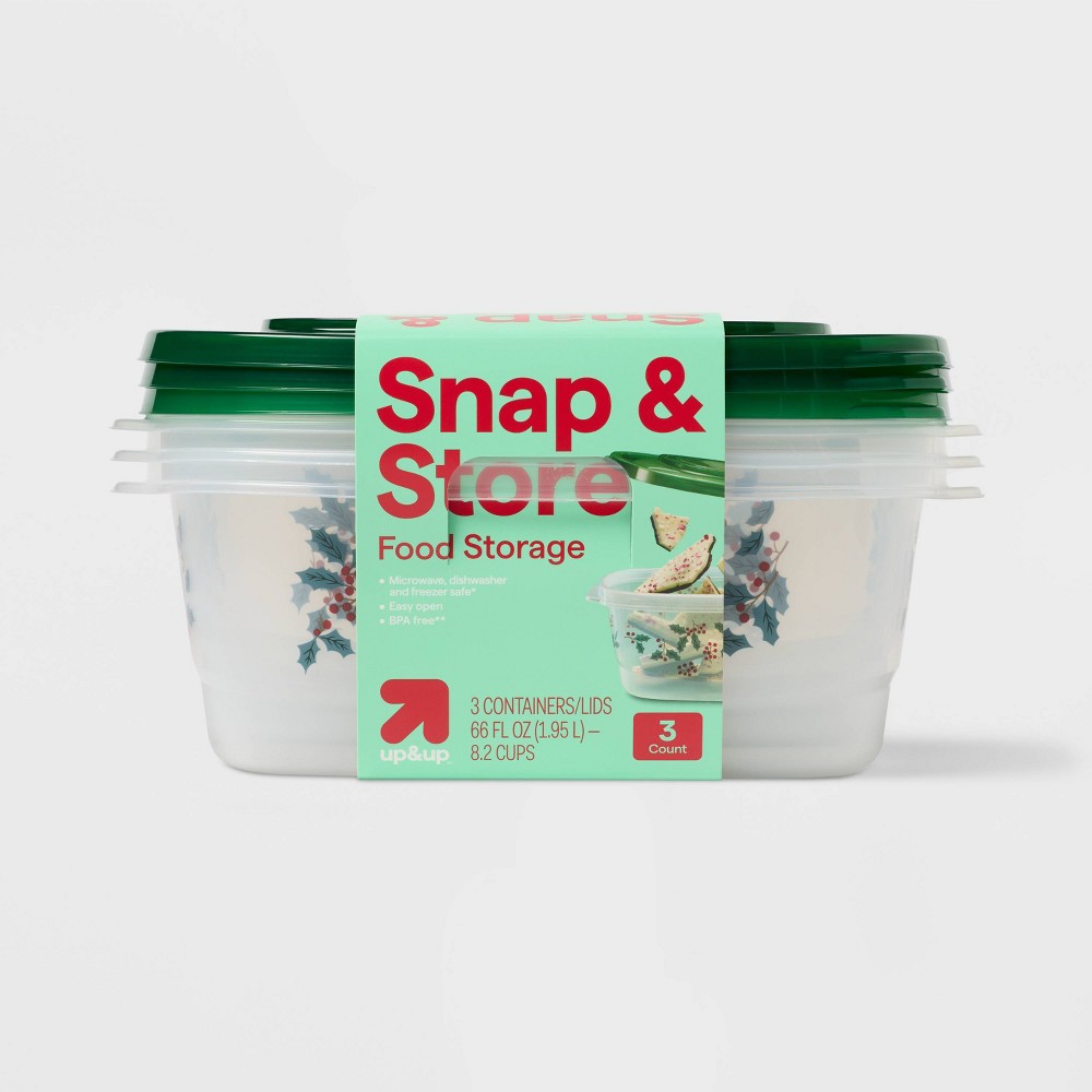 UPC 191907948424 - Holiday Large Rectangle Food Storage Container ...