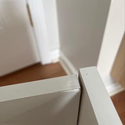 Modern 4 Drawer Dresser White - Room Essentials™: Laminated ...