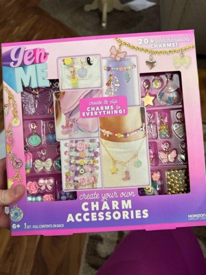 GenMe Build Your Own Charm Accessories Set Jewelry Kit: Includes Cord ...