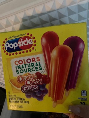 Popsicle Orange Cherry Grape Variety Ice Pops - 18ct : Target