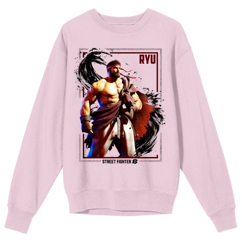 Street Fighter Vi Ryu In Box Frame Crew Neck Long Sleeve Cradle Pink ...