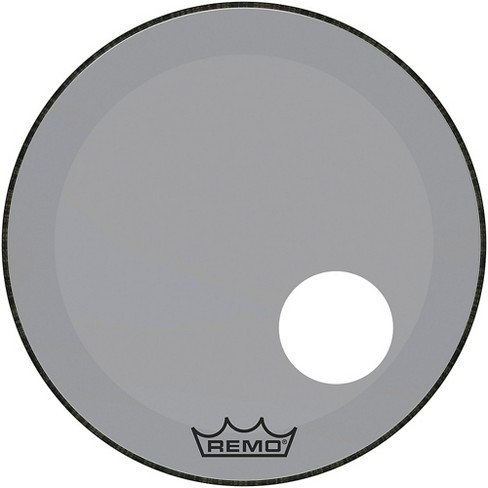 Remo Powerstroke P3 Colortone Smoke Resonant Bass Drum Head With 5 ...