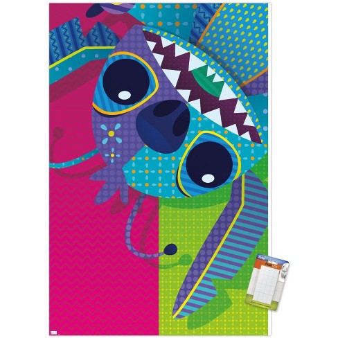 Trends International Disney Lilo And Stitch - Stitch Patchwork Unframed ...