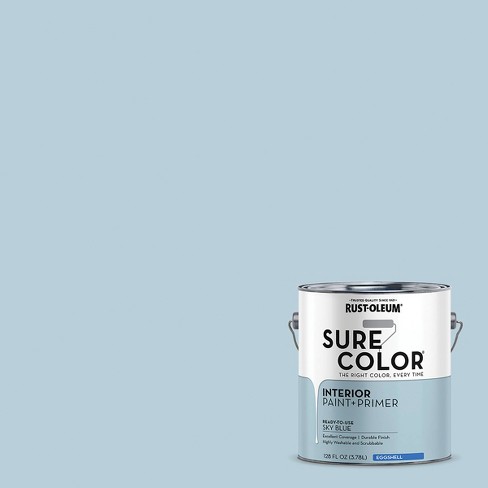 Rust-oleum Sure Color Eggshell Sky Blue Gal : Target