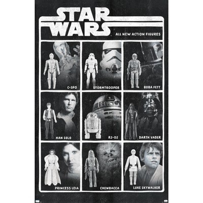 Trends International Star Wars: Saga - Action Figures Unframed Wall ...