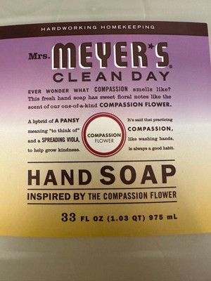 Mrs. Meyer's Clean Day Hand Soap - Compassion Flower - 12.5 Fl Oz : Target