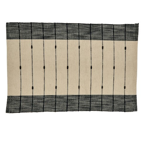 Saro Lifestyle Thin Stripe Design Table Mats : Target