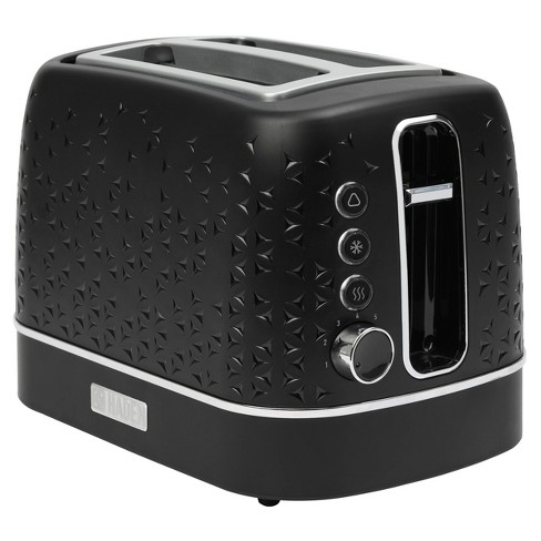 Starbeck 2 Slice Wide Slot Toaster Black: Haden, Bpa-free, 860w ...