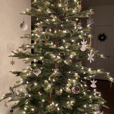 6.5ft Pre-lit Artificial Christmas Tree Alaskan Fir : Target