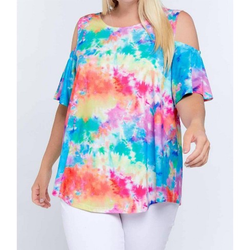 Women's Cold Shoulder Plus Top - Davi & Dani 2x : Target