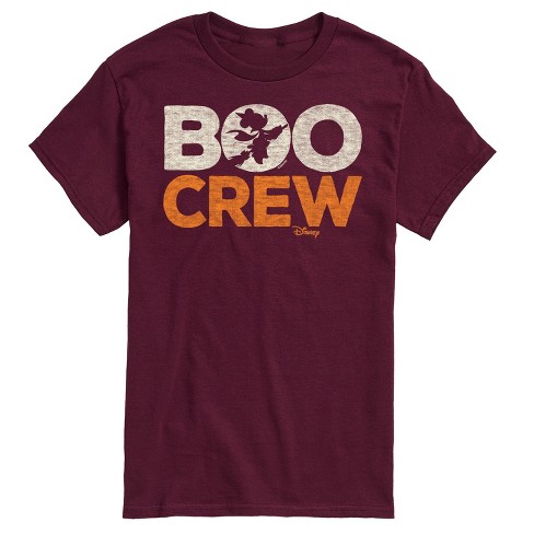 Men's Disney Boo Crew Short Sleeve Graphic T-shirt - Maroon - 2 X-large ...