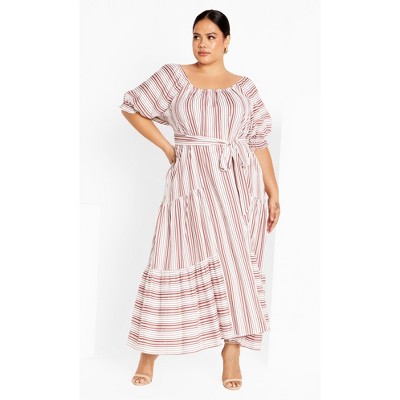 Women's Plus Size Jemima Dress - White | City Chic : Target