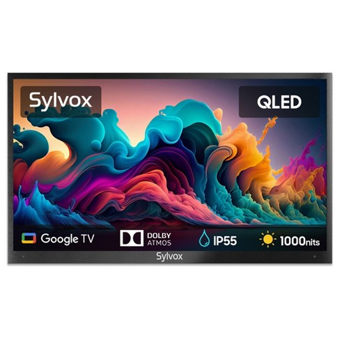 Sylvox Outdoor Tv, 55'' Qled Smart Google Tv, Ip55 Waterproof, Dolby ...