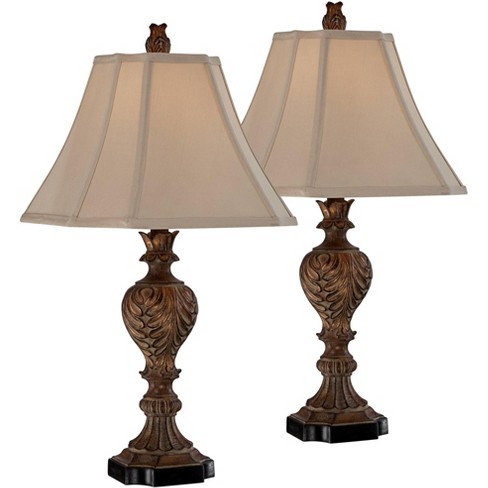 Regency Hill Regio Traditional Table Lamps 25 1/2" High Set Of 2 Carved ...