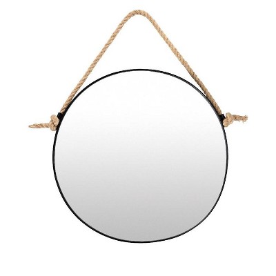 Mark & Day Miste 24" X 24" Modern Black Decorative Wall Mirrors : Target