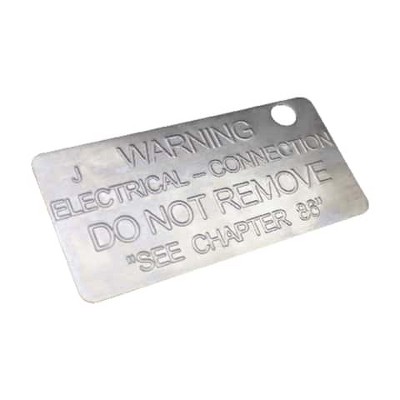 Sigma Engineered Solutions 0 In. D Aluminum Ground Code Tag For ...