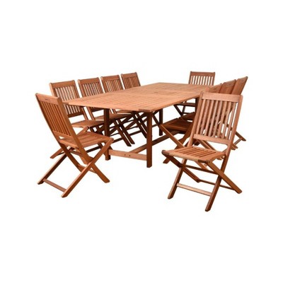 Chic Crate Durable Wood Patio Dining Set : Target