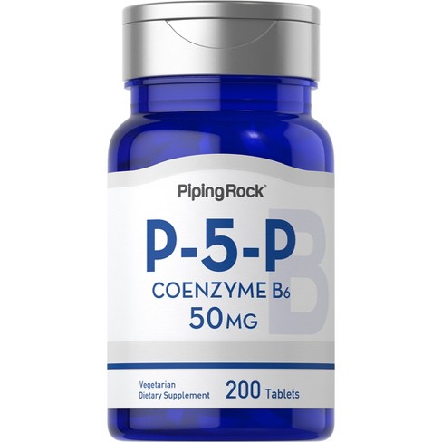 Piping Rock P5p Vitamin B6 | 50mg | 200 Tablets | Pyridoxal 5-phosphate ...