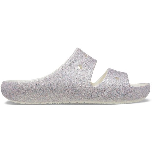 Crocs Kids' Classic Glitter Sandals 2.0, J5, Mystic Glitter : Target