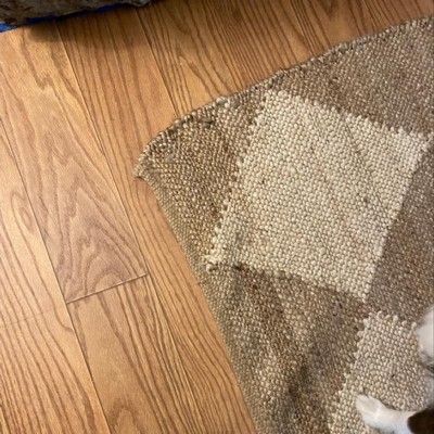 Arvin Olano X Rugsusa - Louie Diamond Checkerboard Jute Area Rug, 10 ...