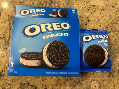 Oreo Frozen Ice Cream Dessert Sandwich - 4ct : Target