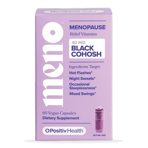 O Positiv Meno Menopause Vitamin Capsules For Women With Black Cohosh ...