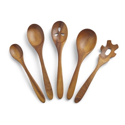 2pc Wood Signature Serving Utensils Set - Threshold™ : Target
