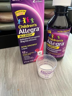 Allegra Children's 12 Hour Allergy Relief Medicine Liquid - Berry ...