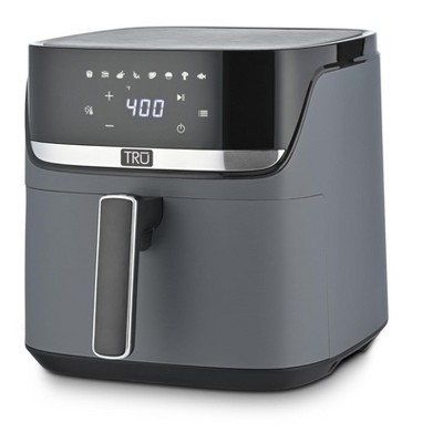 TRU 8-Quart Digital Air Fryer – Family Size, 8 Presets, Nonstick Pot ...