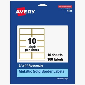 Avery Printable Rectangle Labels, 2" x 4" Blank Labels, Shipping, Matte ...