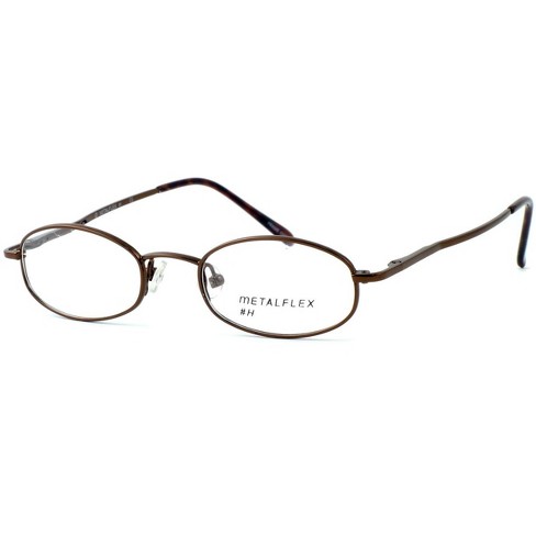 Metal Flex By Vivid H Designer Reading Eye Glasses In Shiny Brown 44mm ...